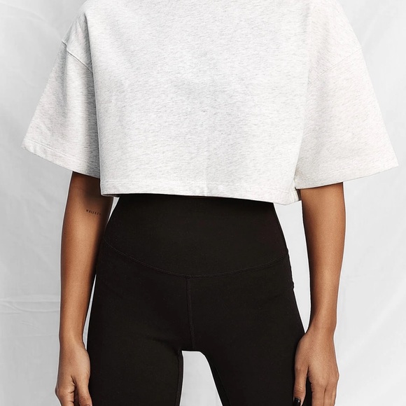 Missguided | Tops | Drop Shoulder Oversized Crop Top White | Poshmark